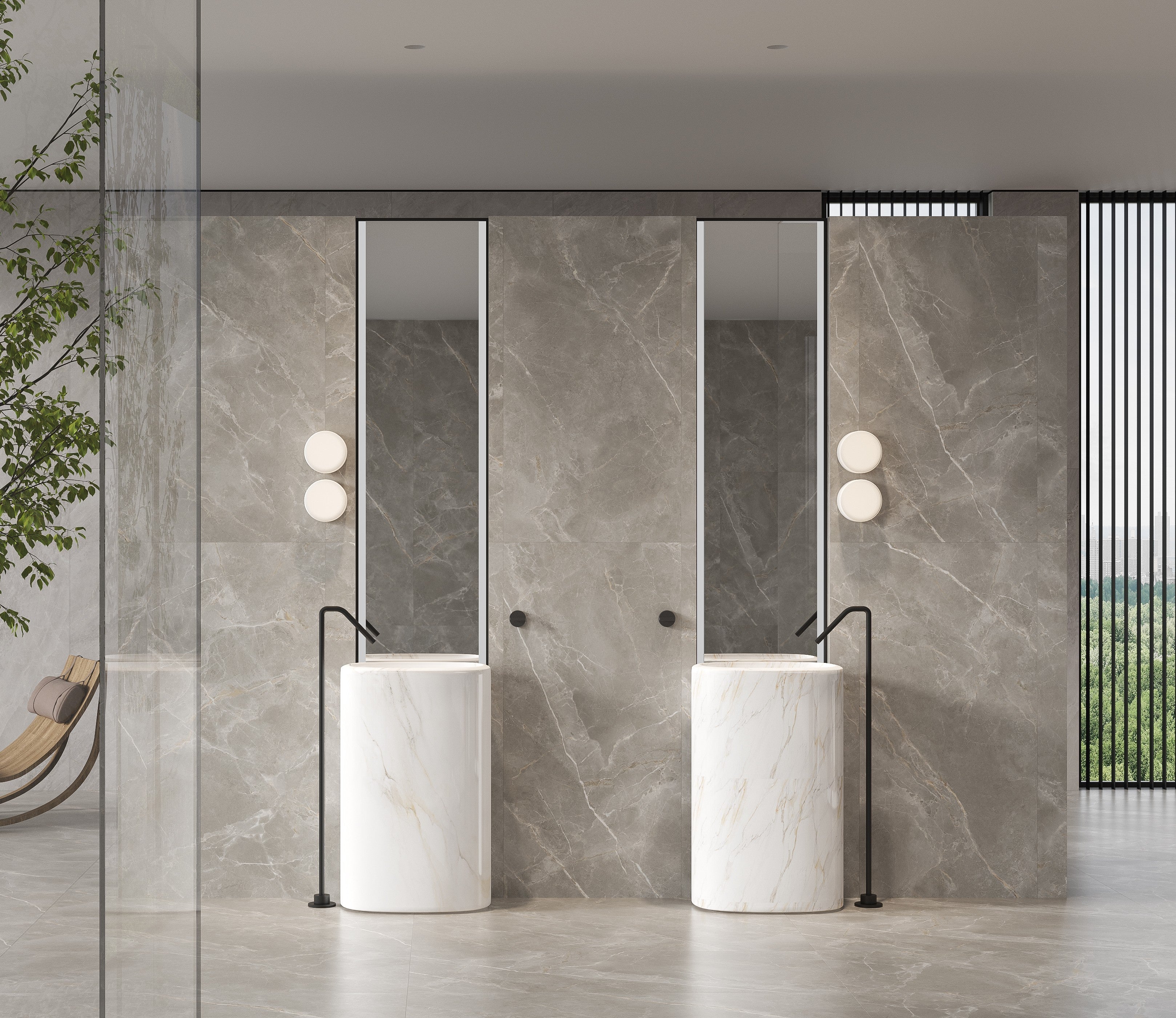 Pocelain Stone Tile Collection - Kaolin Surfaces