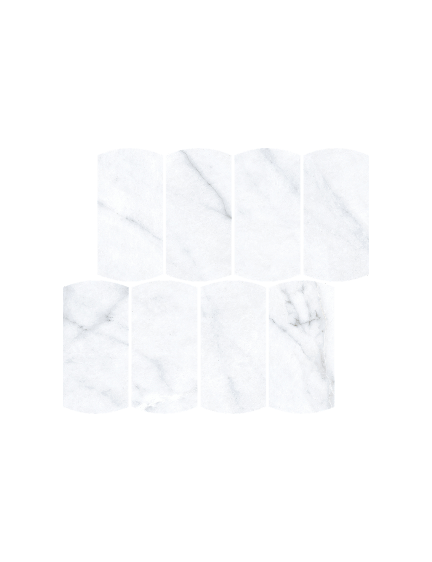 Arco / Giselle - Mosaic Porcelain Tiles - Kaolin Surfaces