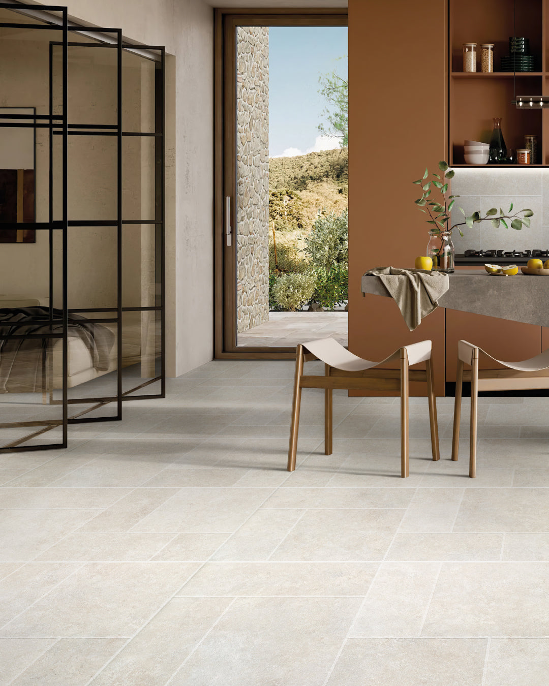 Santa Clara Crema Rustico Porcelain Tiles - Kaolin Surfaces