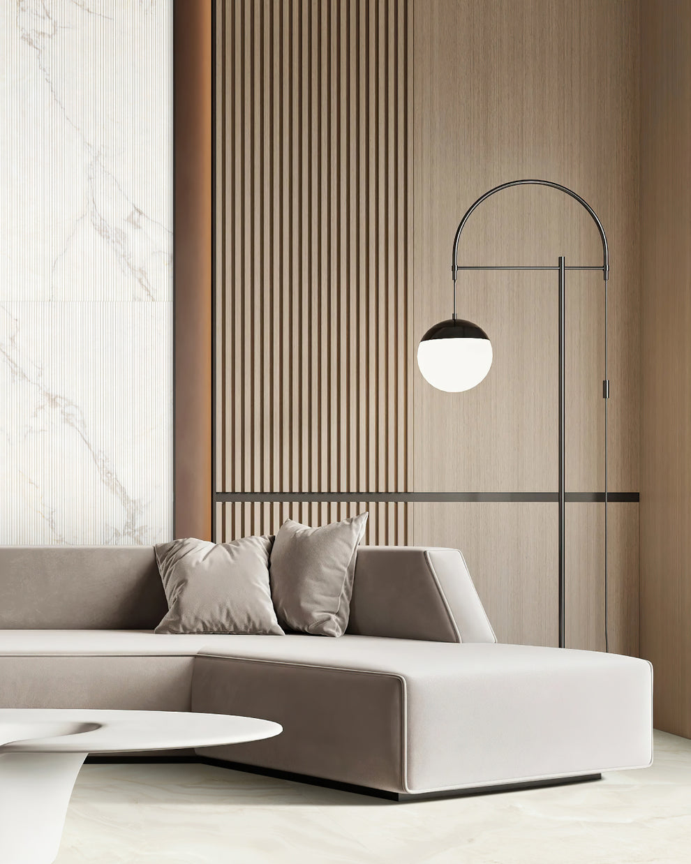 Calacatta Nuvola Rigato Tiles - Textured Honed - Kaolin Surfaces