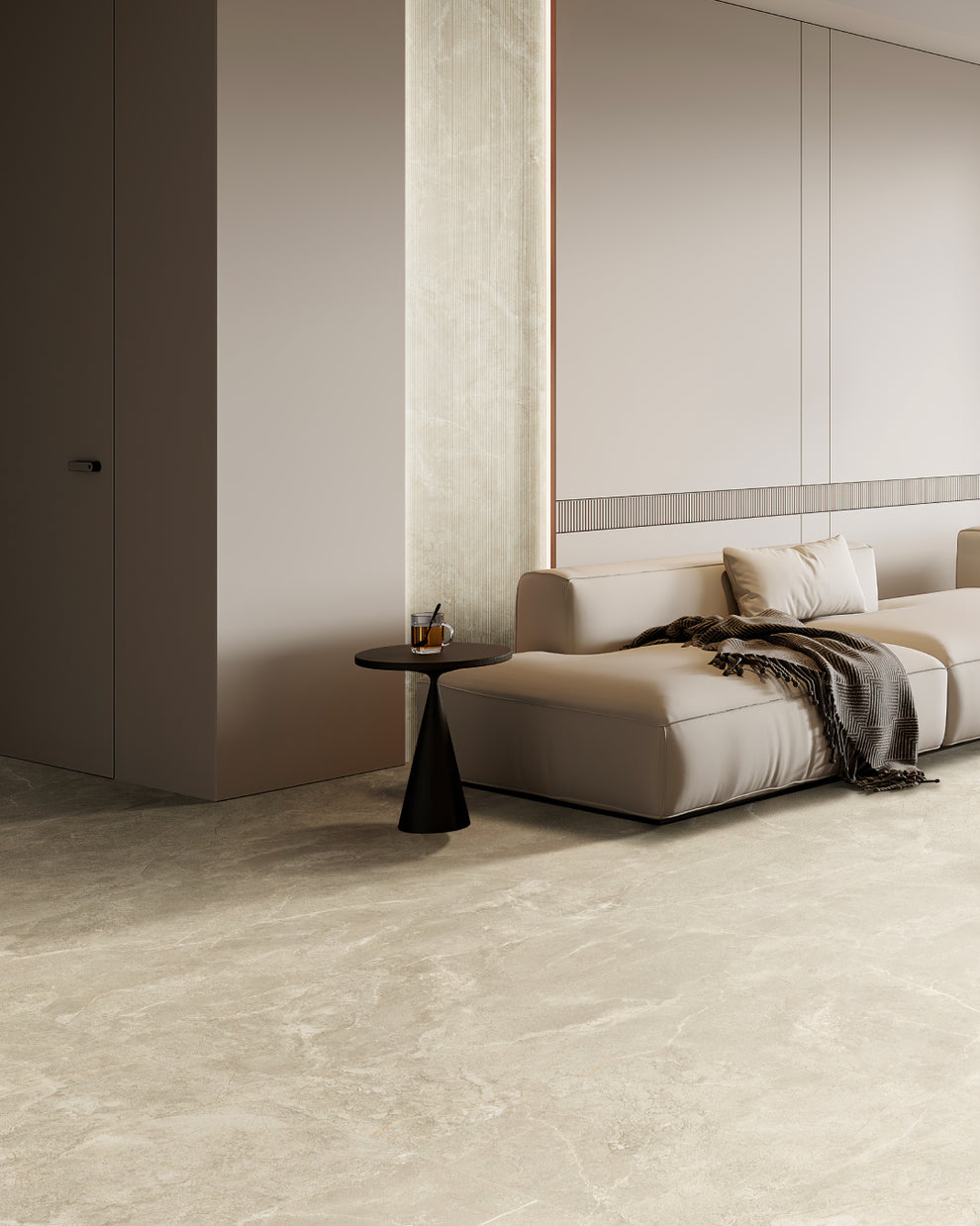 Granito Crema Rigato Porcelain Tiles - Kaolin Surfaces
