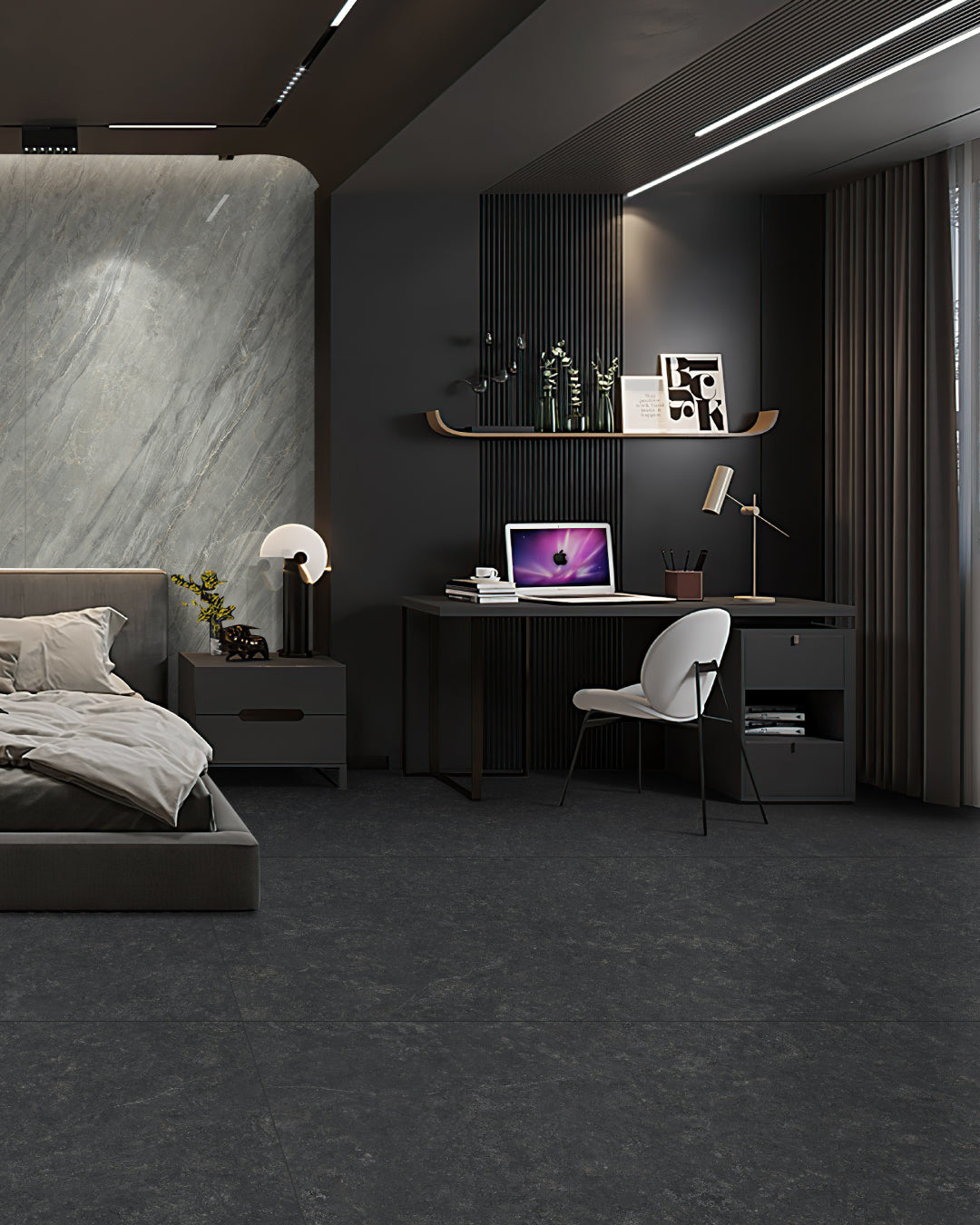 Belgium Bluestone Porcelain Tiles - Matte Stone - Kaolin Surfaces