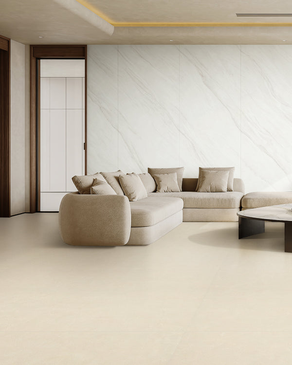 White Agate Porcelain Tiles - Honed Slabs - Kaolin Surfaces