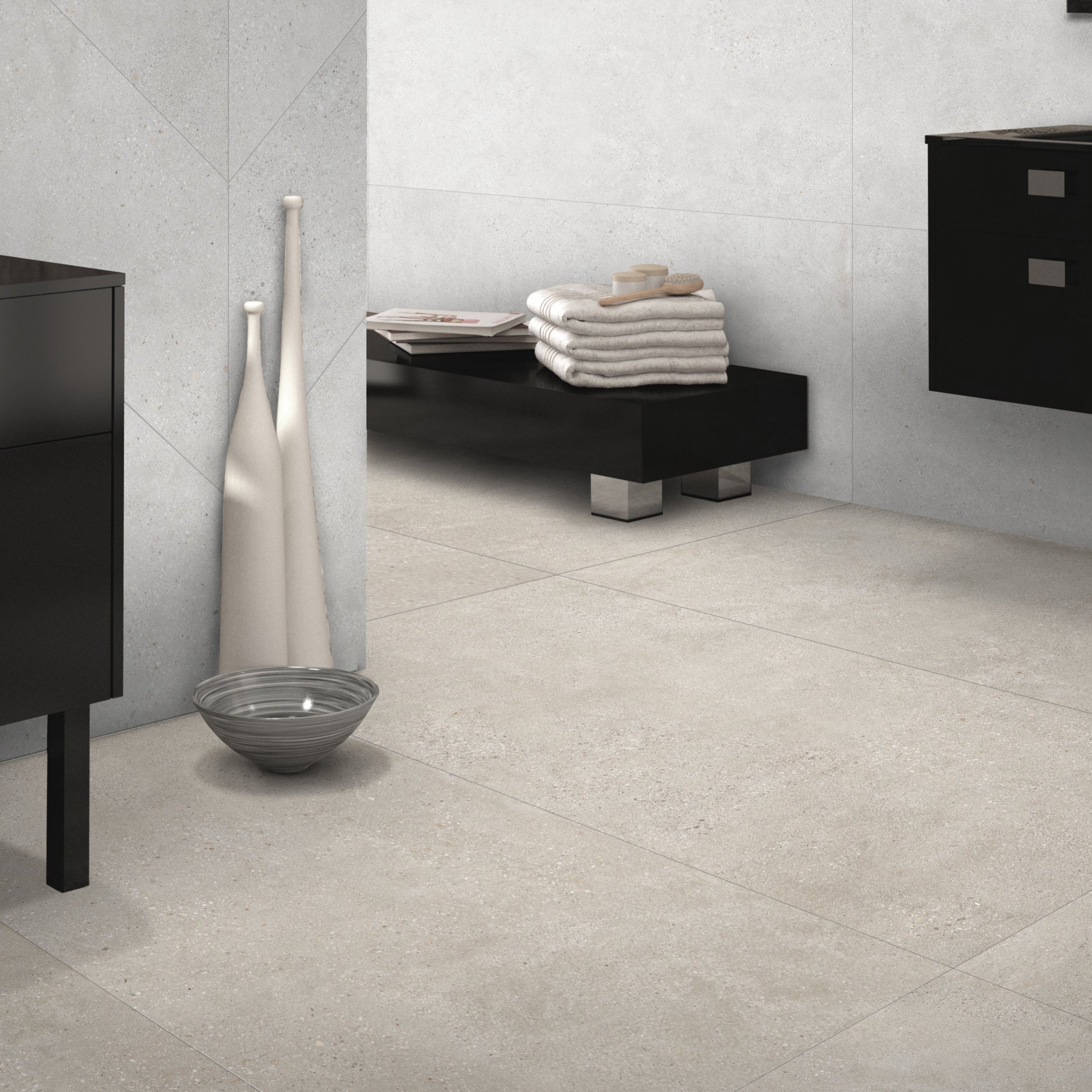 Aggregate Sand Porcelain Pavers - Kaolin Surfaces