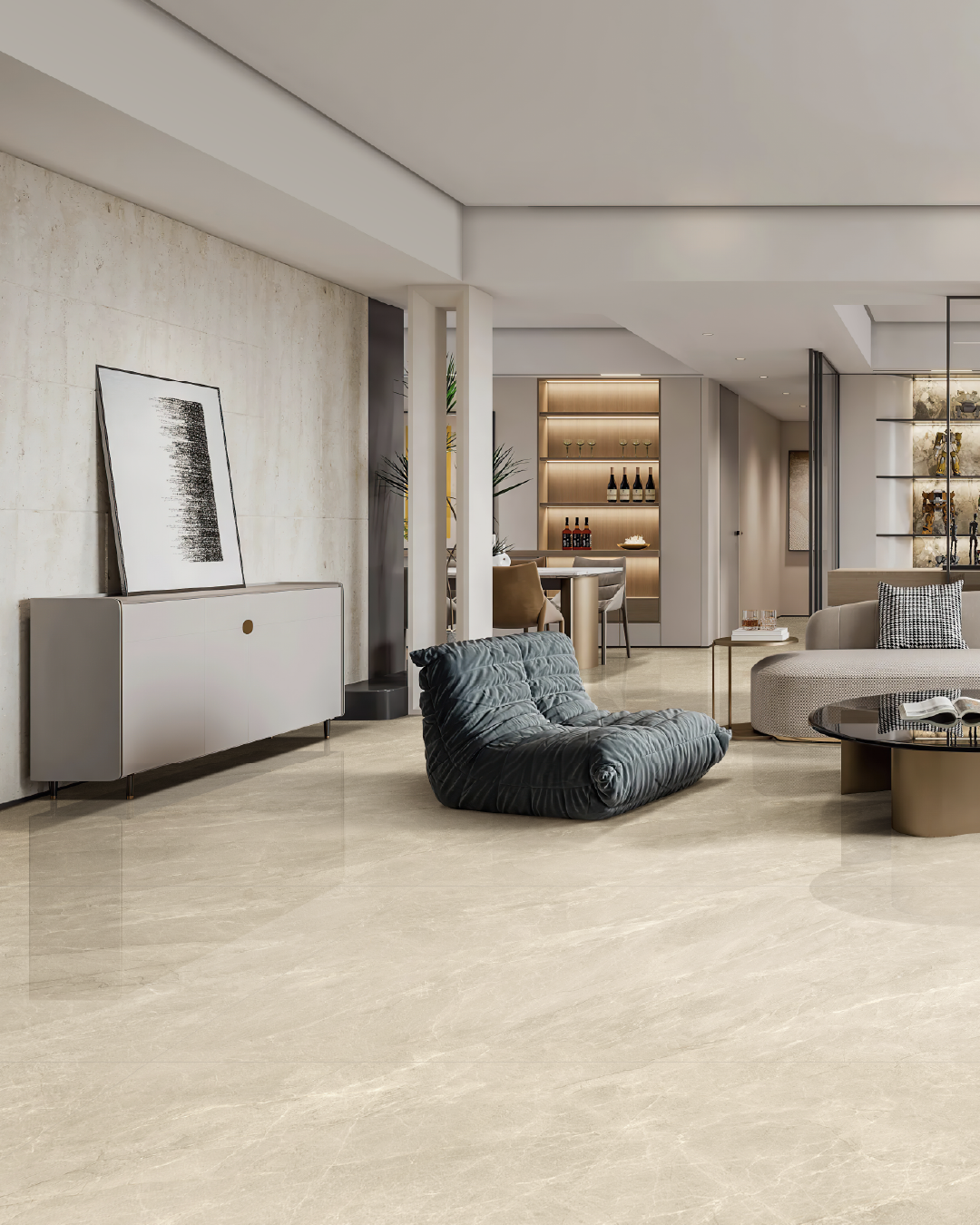 Emperador Cream - Polished Matte Stone - Kaolin Surfaces