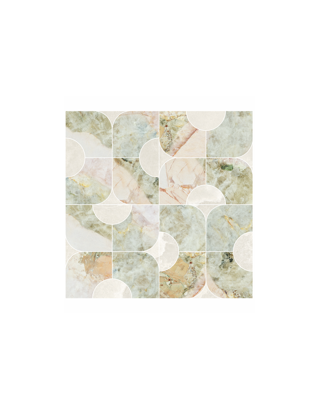 Coraline / Pink Patagonia Crema Perla Tiles - Kaolin Surfaces