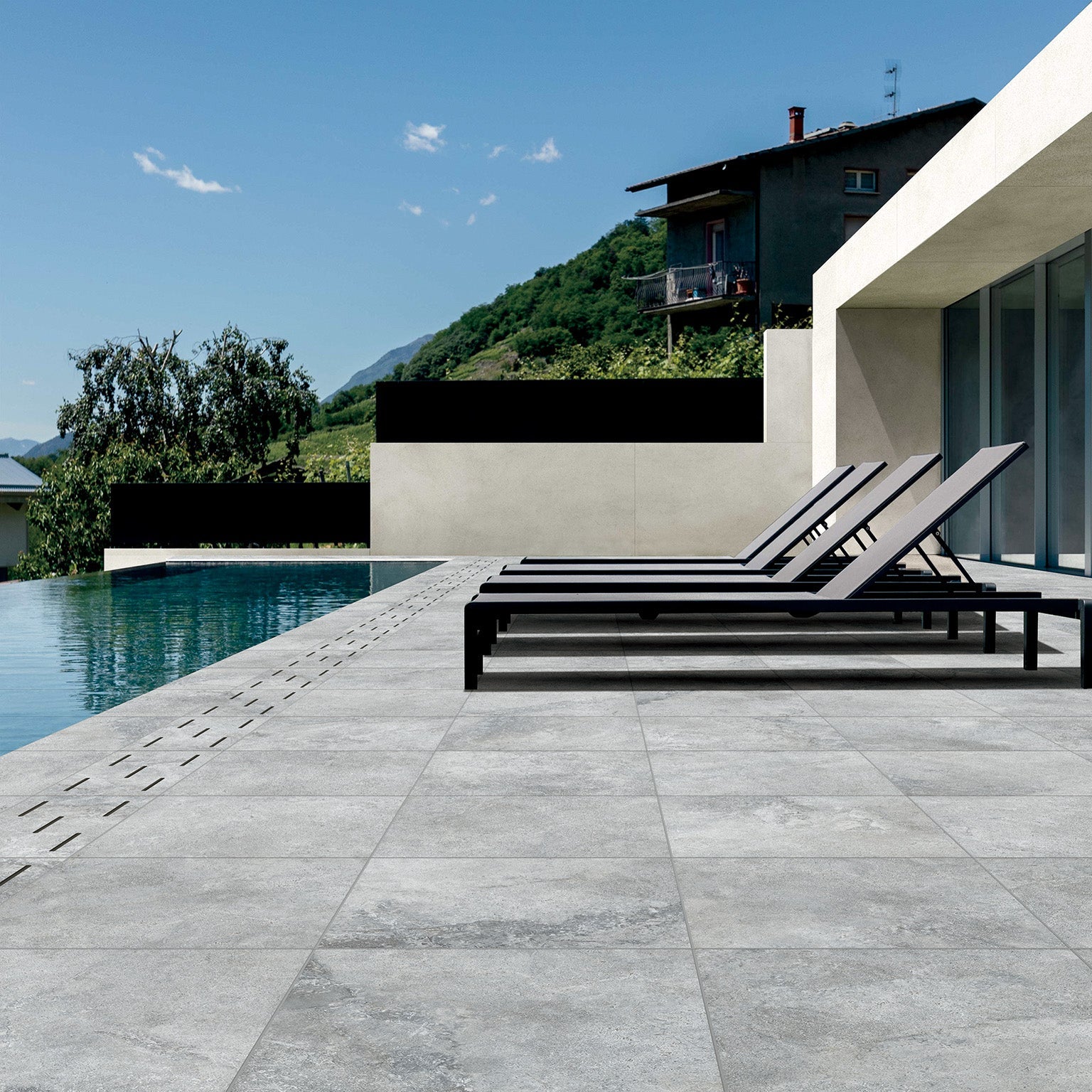Dolomite Cinder - Porcelain Pavers - Kaolin Surfaces