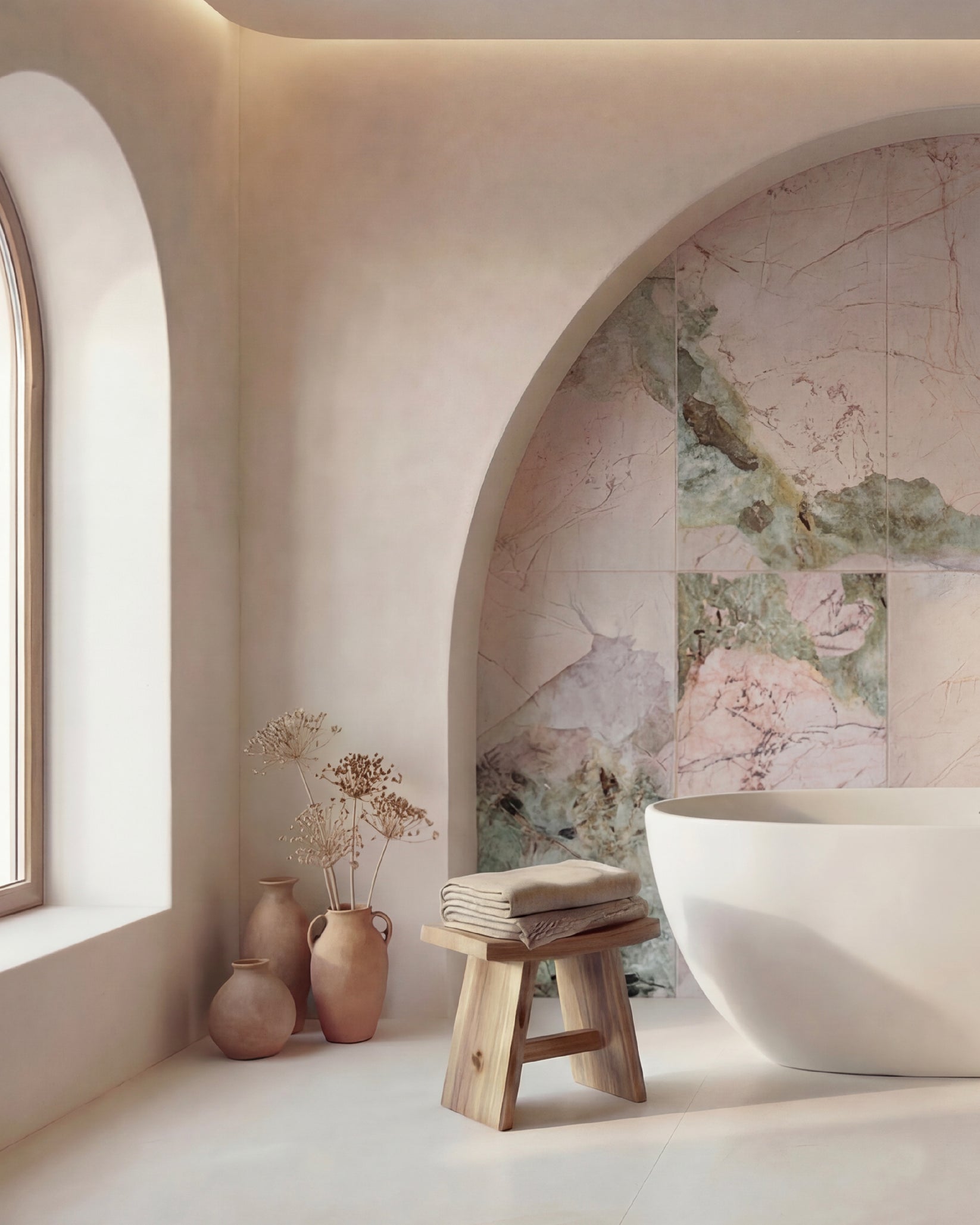 Pink Patagonia Quartzite - Customisable Porcelain Tiles - Kaolin Surfaces