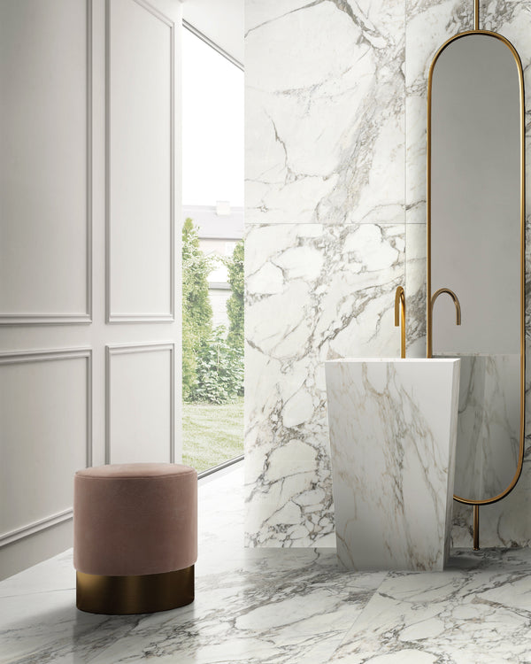 Ethan Porcelain Tiles - Marble Look - Kaolin Surfaces