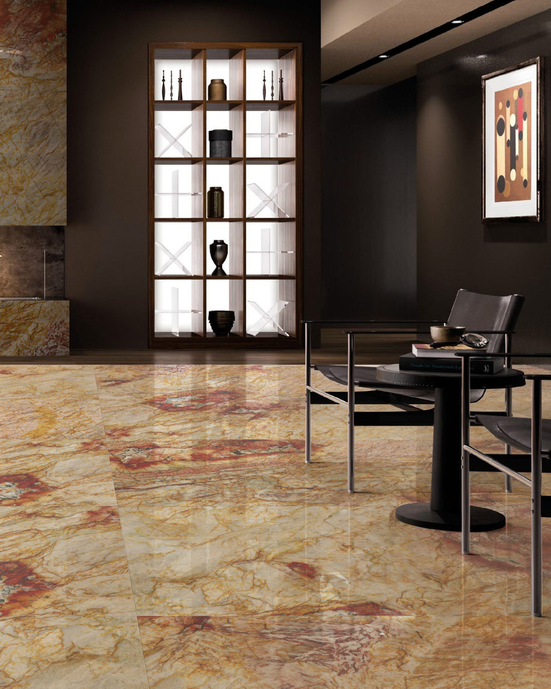 Grand Jasper Porcelain Tiles - Polished Slabs - Kaolin Surfaces
